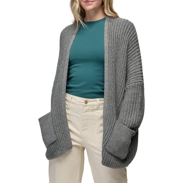 Prana Sunday River Cardigan - Heather Grey