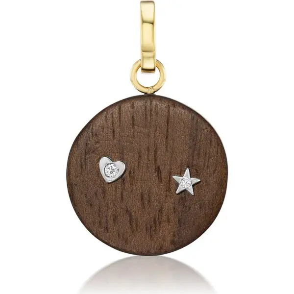ANNA MACCIERI ROSSI Ora Wood Heart & Star Charm