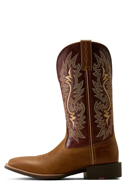 Ariat Sport Colter Wide Square Toe Western Boot - Sorrel Crunch