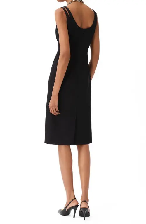 Versace Grain De Poudre Wool Minidress