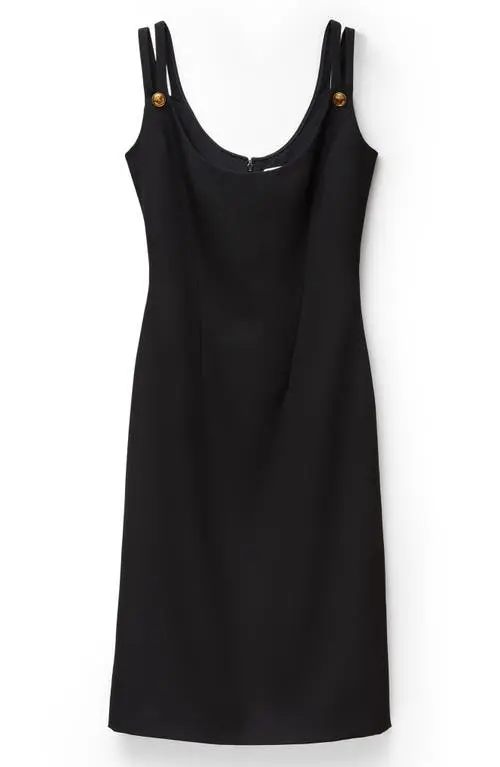 Versace Grain De Poudre Wool Minidress