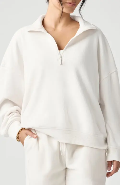 FLORENCE BY MILLS Polar Fleece Quarter Zip Sweatshirt - Jet Stream