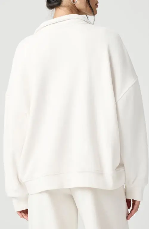 FLORENCE BY MILLS Polar Fleece Quarter Zip Sweatshirt - Jet Stream