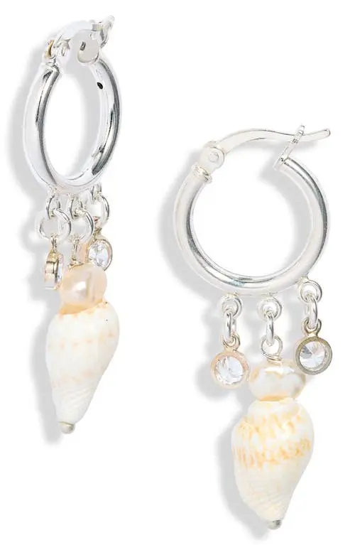 CHILD OF WILD 14k -filled Shell Drop Earrings - Silver