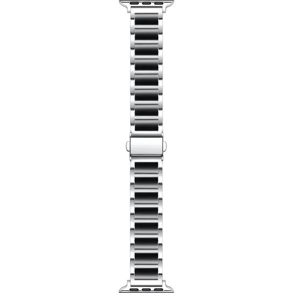 POSH TECH Alec Apple Watchband - Silver/black