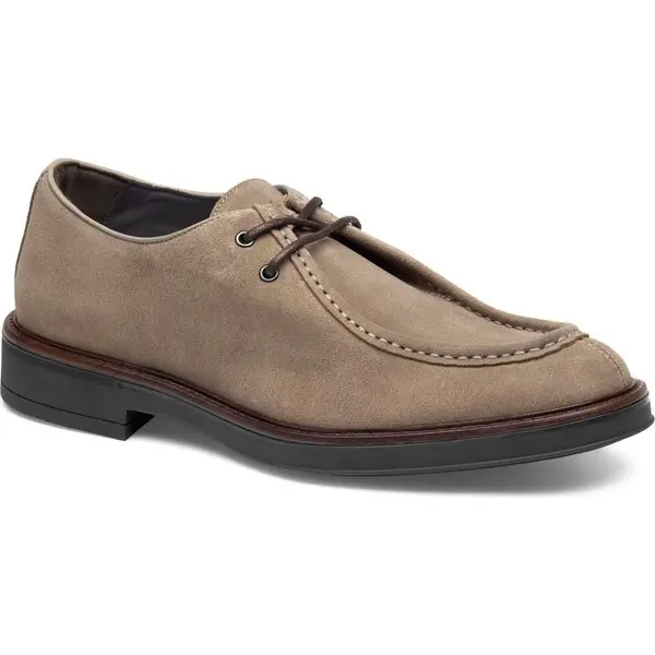Johnston & Murphy Brady Moc Toe Shoe - Gray Suede