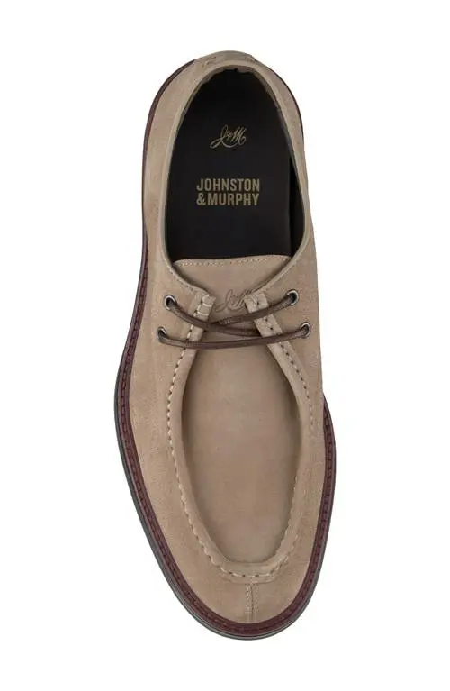 Johnston & Murphy Brady Moc Toe Shoe - Gray Suede