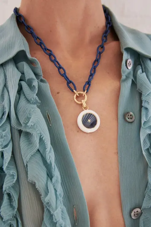 ANNA MACCIERI ROSSI Carpe Diem Charm With Aventurine Dial