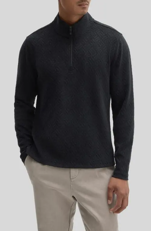 Robert Barakett Avila Quarter Zip Pullover - Black