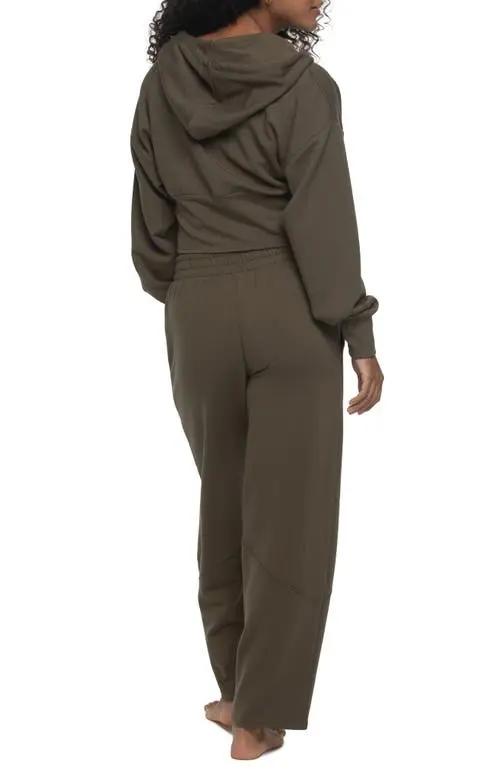 Felina Emery Cropped Hoodie And Lounge Pants Set - Sea Turtle