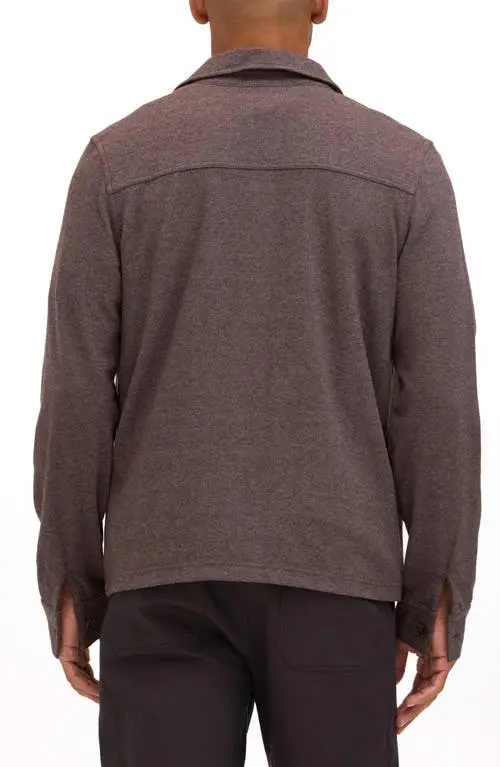 THREADS 4 THOUGHT Carter Relaxed Fit Brushed Jacquard Button-up Shirt - Cocoa