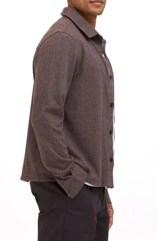 THREADS 4 THOUGHT Carter Relaxed Fit Brushed Jacquard Button-up Shirt - Cocoa