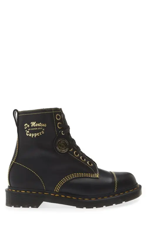 Dr. Martens Cappers 8-eye Cap Toe Leather Boot