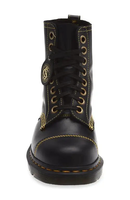 Dr. Martens Cappers 8-eye Cap Toe Leather Boot