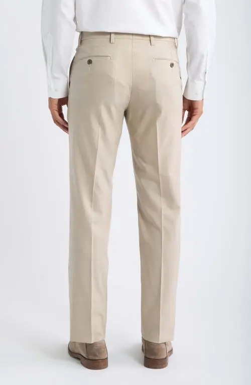 Berle Flat Front Tropical Weight Stretch Wool Dress Pants