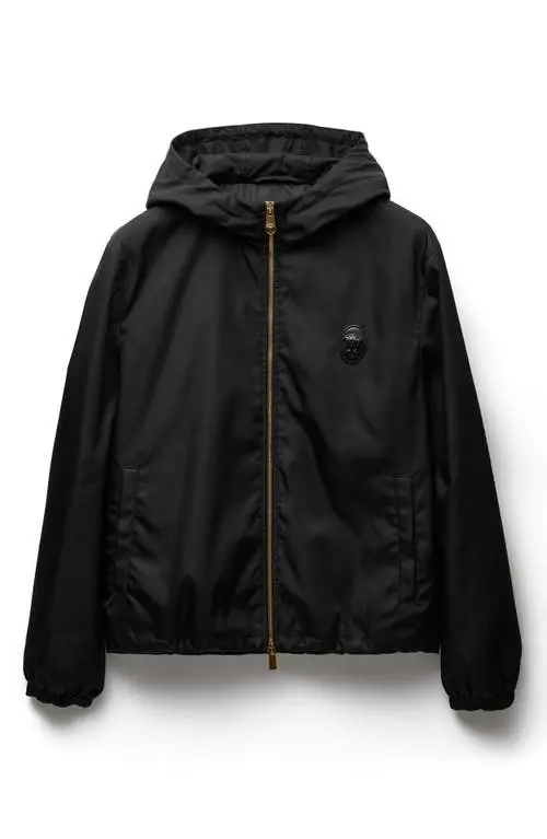 Versace Technical Twill Blouson Jacket With Medusa Plaque