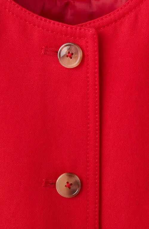 Mango Button Vest - Red