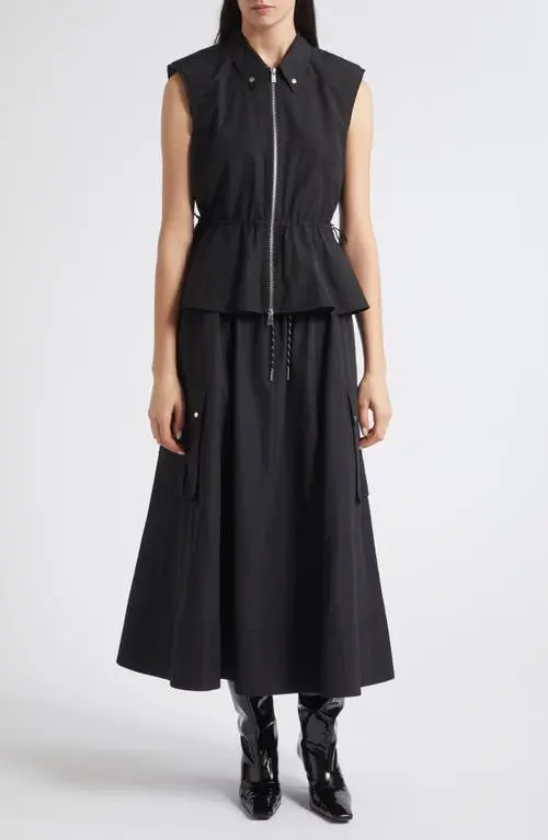 TOCCIN Lyra Zip Front Sleeveless Top