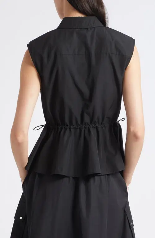 TOCCIN Lyra Zip Front Sleeveless Top