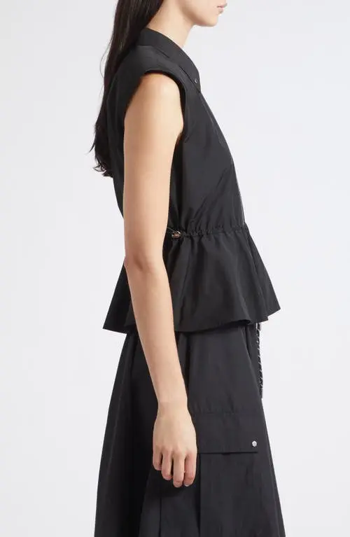 TOCCIN Lyra Zip Front Sleeveless Top