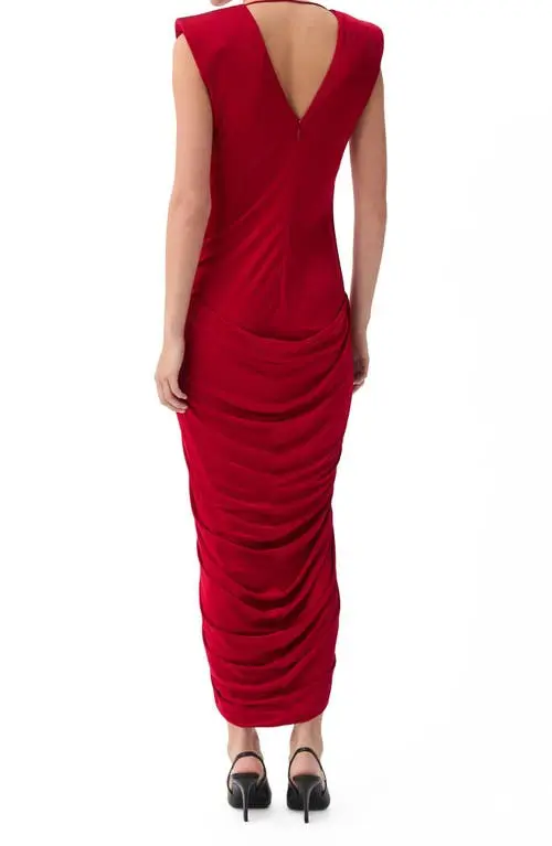 Versace Draped Liquid Jersey Gown