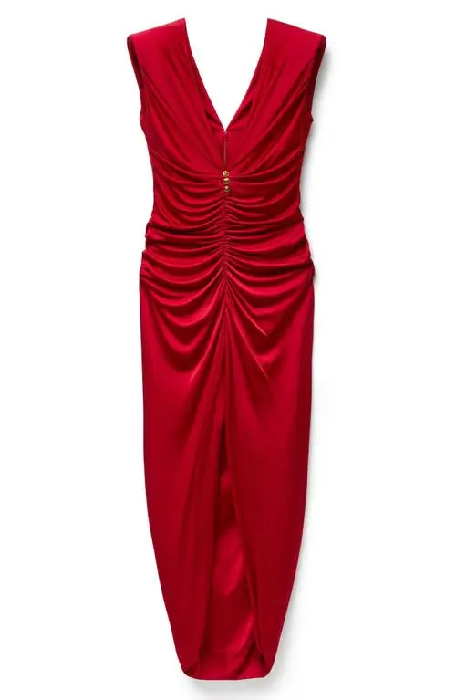 Versace Draped Liquid Jersey Gown