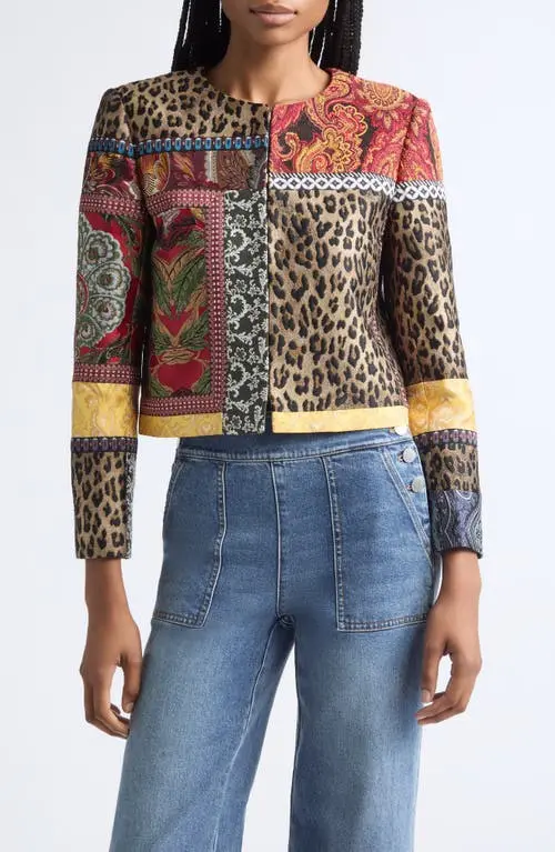 Alice + Olivia Kidman Patchwork Jacket - Multi