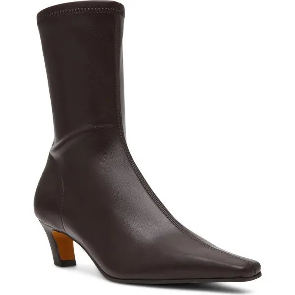 Steve Madden Kimmens Faux Leather Bootie - Brown