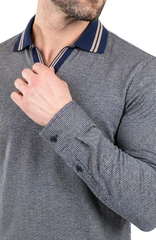 MACEOO Unknown Long Sleeve Cotton Polo
