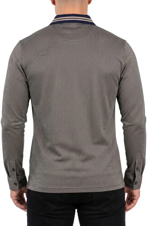 MACEOO Unknown Long Sleeve Cotton Polo