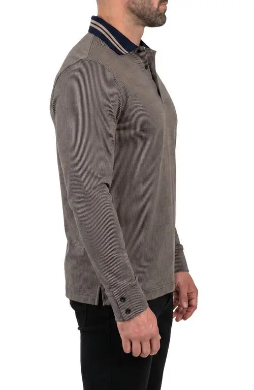 MACEOO Unknown Long Sleeve Cotton Polo
