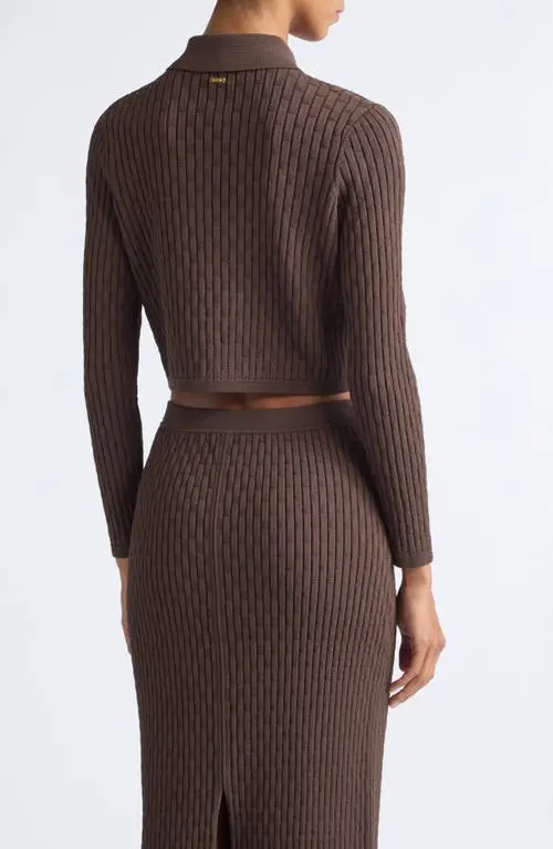 TOCCIN Posie Collared Jacket - Espresso