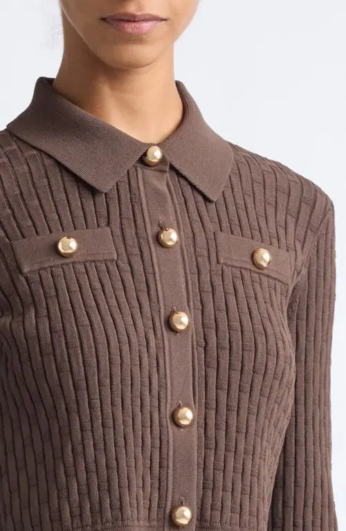 TOCCIN Posie Collared Jacket - Espresso
