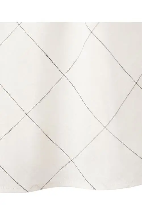 Mango Check Linen Halter Top