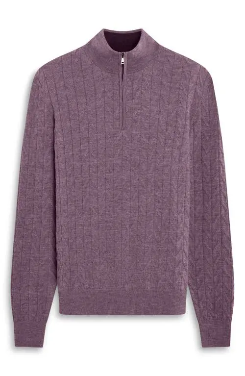 Bugatchi Half Zip Merino Wool Sweater