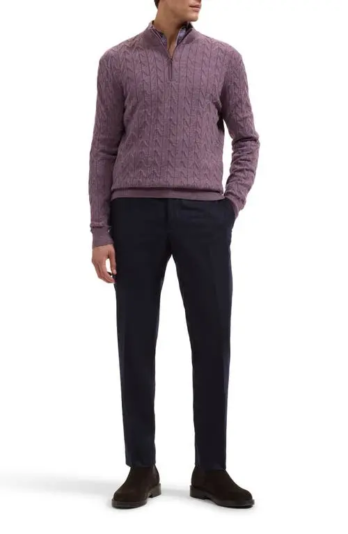 Bugatchi Half Zip Merino Wool Sweater