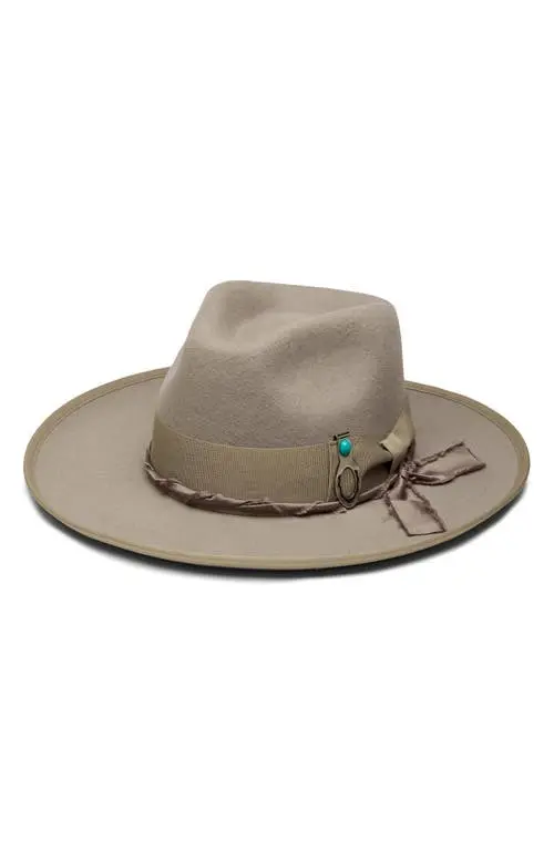 WYETH Boone Wool Felt Rancher Hat - Linen
