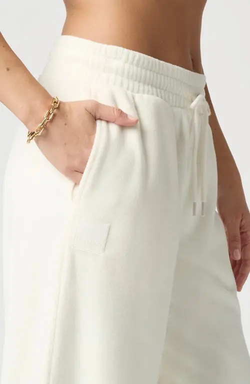 FLORENCE BY MILLS Polar Fleece Wide Leg Sweatpants - Jet Stream