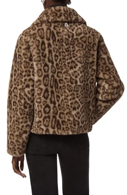 Apparis Elis Leopard Faux Fur Coat