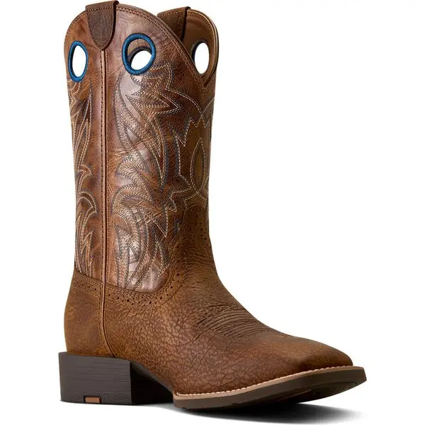 Ariat Sport Sidebet Wide Square Toe Western Boot