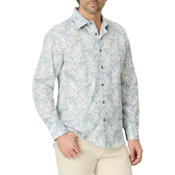 Robert Graham Foxboro Point Collar Knit Shirt - Multi