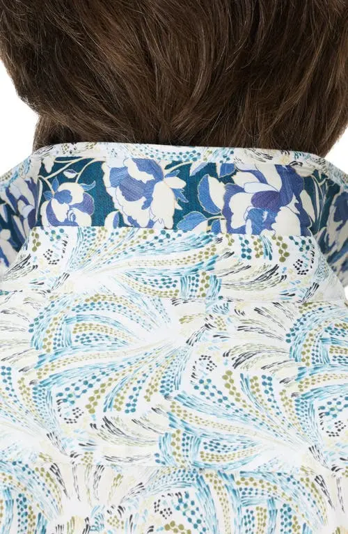 Robert Graham Foxboro Point Collar Knit Shirt - Multi