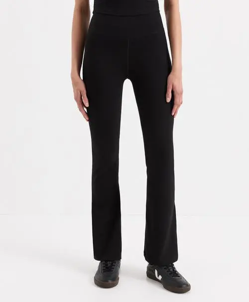 PACT Organic Cotton Contour Bootcut Leggings - Black