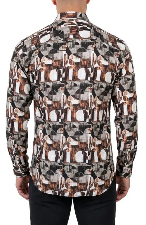 MACEOO Fibonacci Contemporary Fit Button-up Shirt
