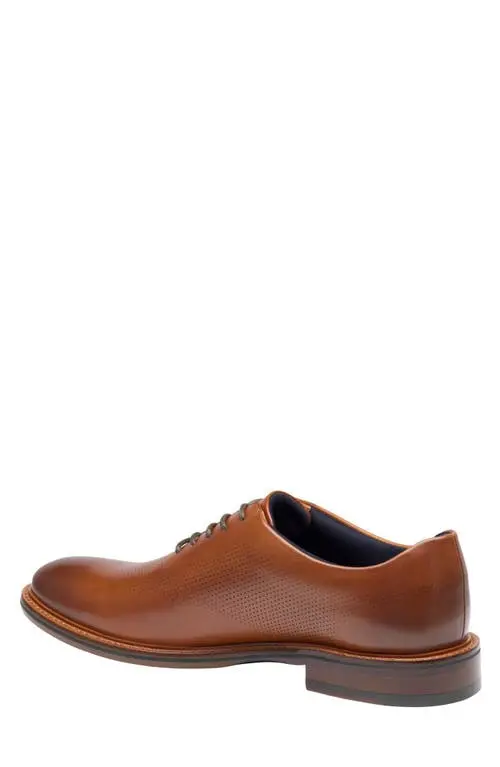 Johnston & Murphy Conard 2.0 Perforated Leather Oxford - Tan Full Grain