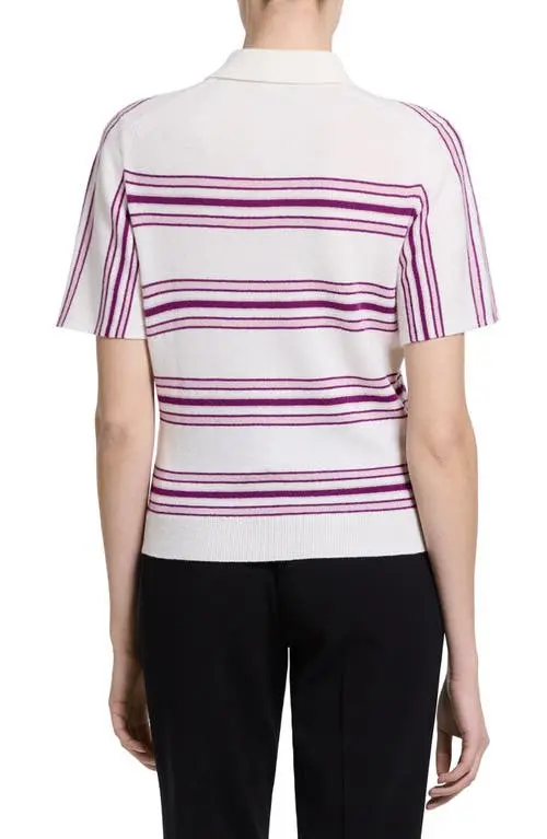 Theory Striped Cashmere Polo