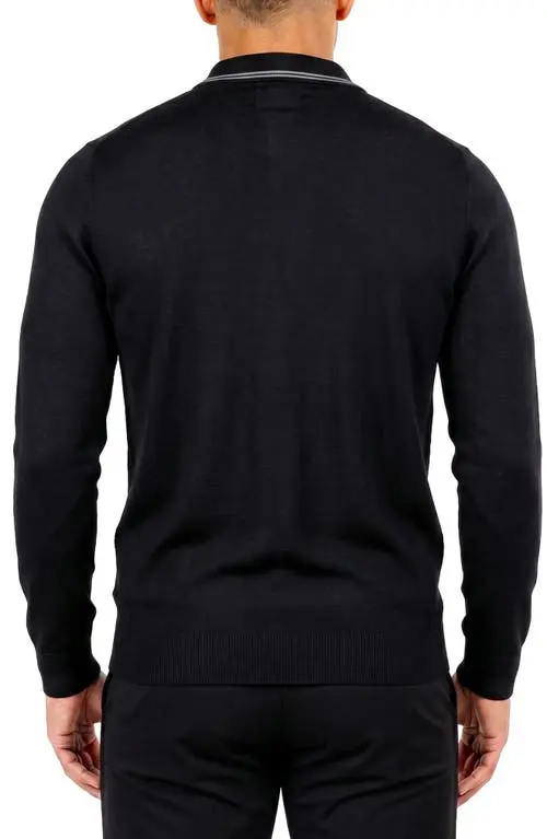 MACEOO Quarter Zip Merino Wool Sweater