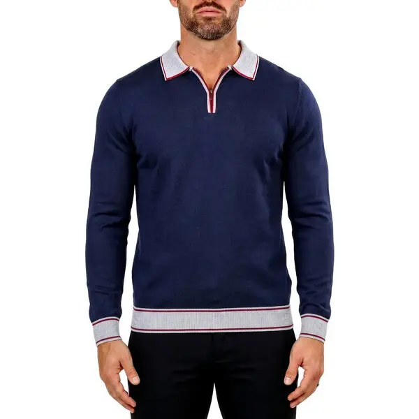 MACEOO Quarter Zip Merino Wool Sweater