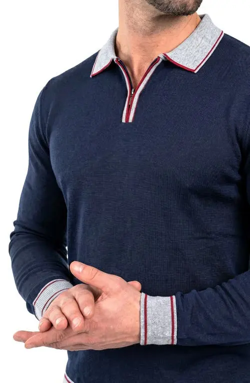 MACEOO Quarter Zip Merino Wool Sweater