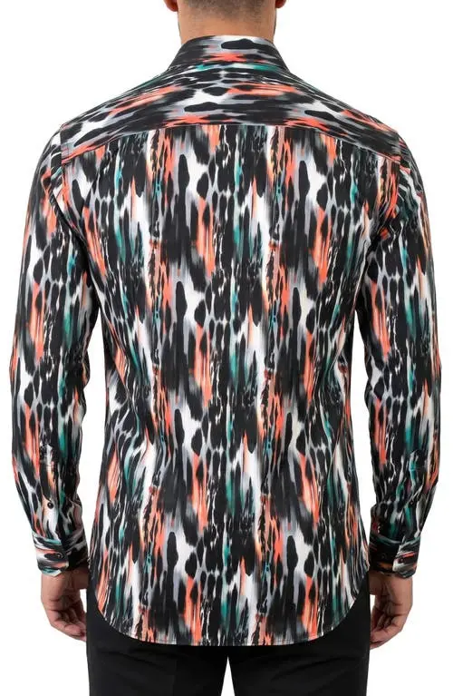 MACEOO Fibonacci Contemporary Fit Button-up Shirt